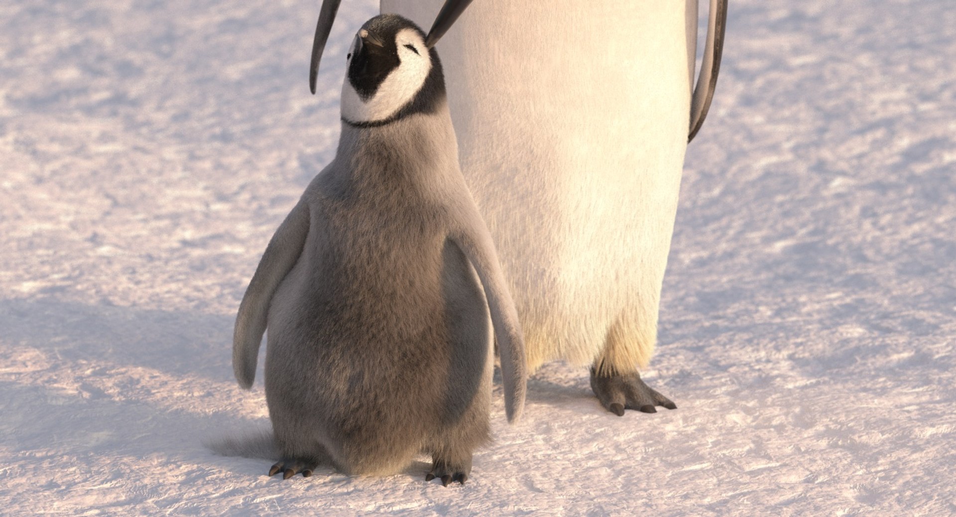 Group Emperor Penguins 3d Max