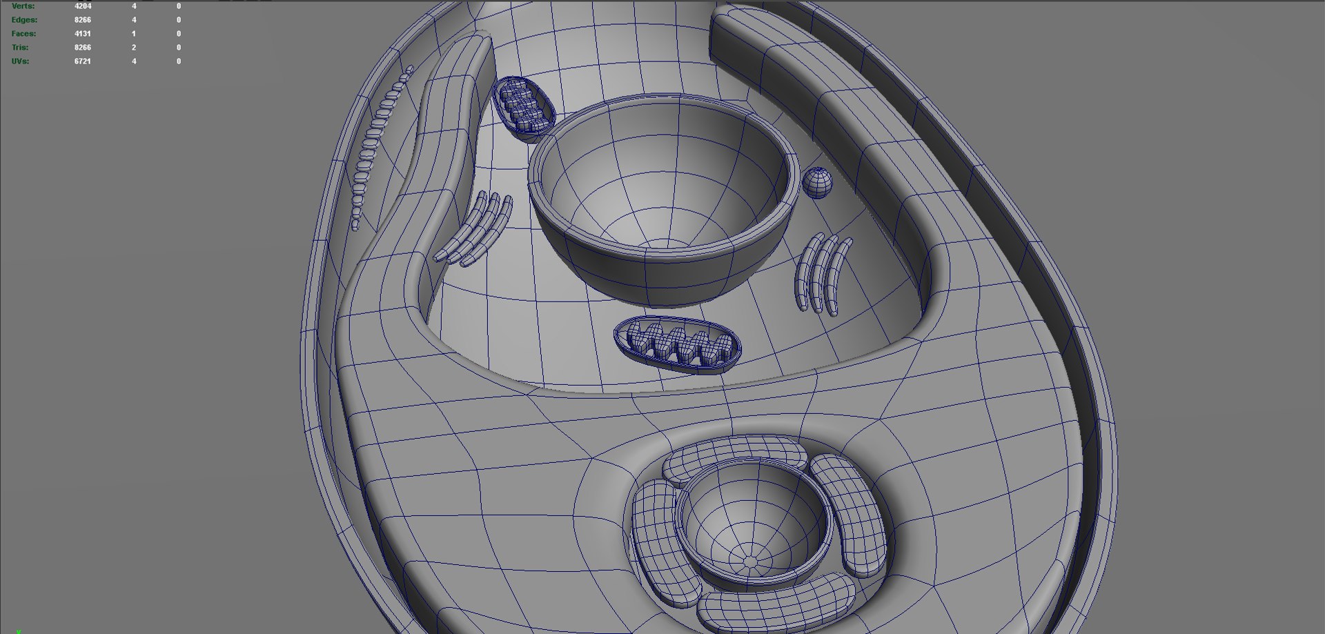 Algae Structure 3d Model