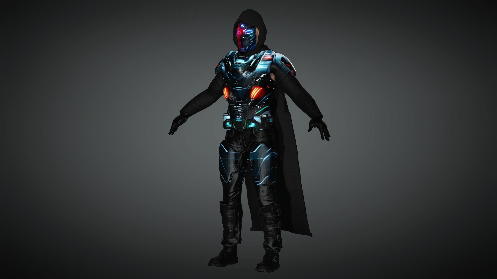 3D Cyberpunk Soldier 2K - TurboSquid 2041695
