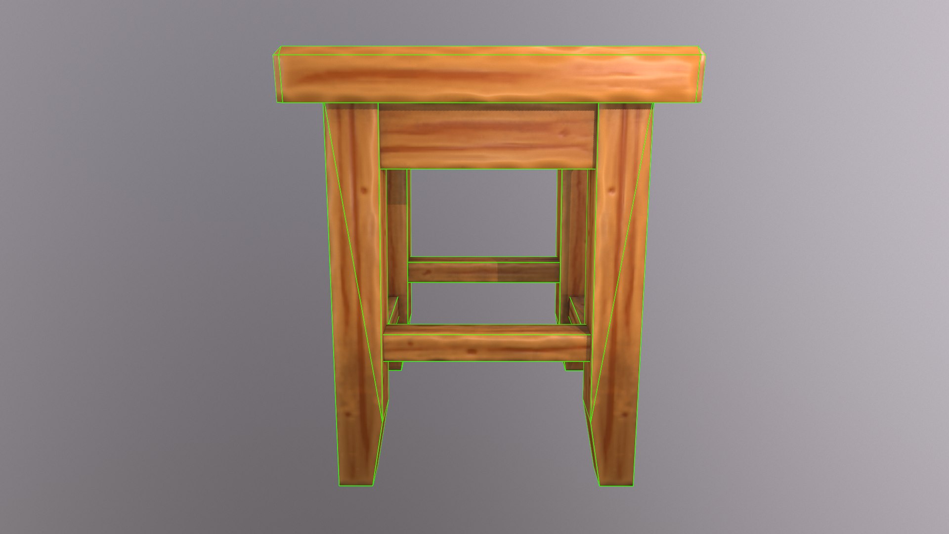 3D Stylized Medieval Stool - TurboSquid 1974021
