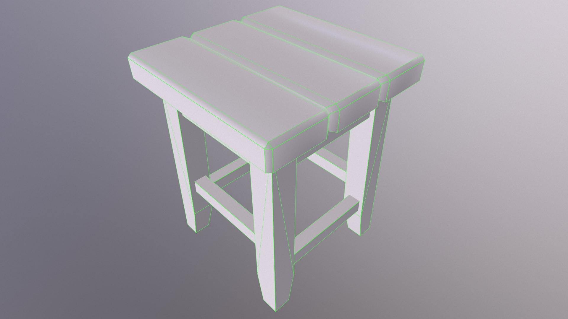 3D Stylized Medieval Stool - TurboSquid 1974021