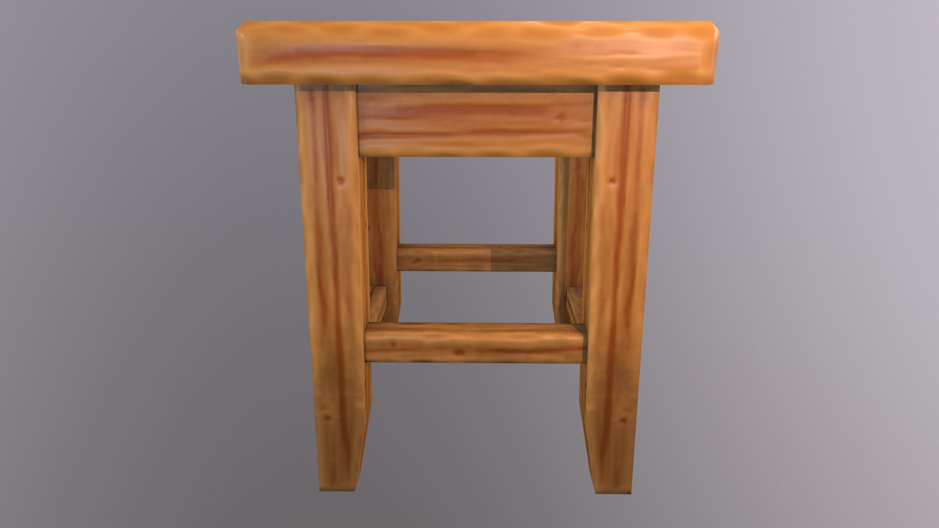 3D Stylized Medieval Stool - TurboSquid 1974021