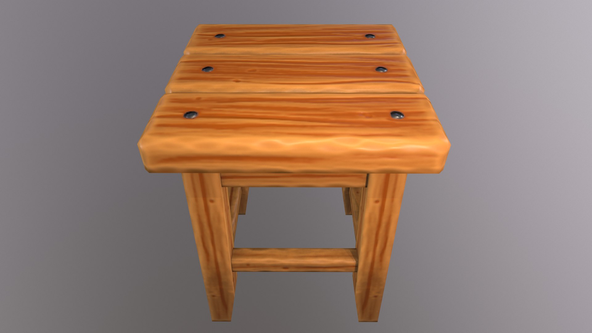 3D Stylized Medieval Stool - TurboSquid 1974021
