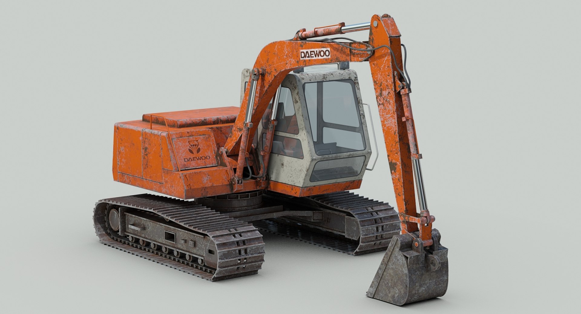 Daewoo Dh130 Excavator Model - TurboSquid 1276968