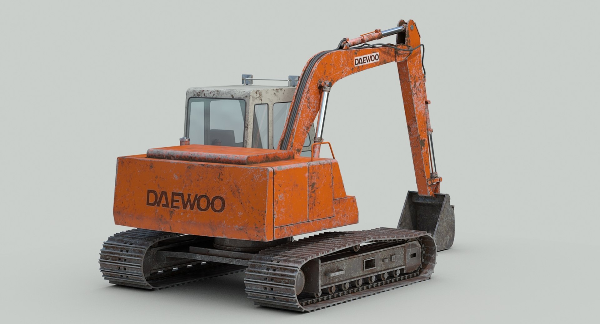 Daewoo Dh130 Excavator Model - TurboSquid 1276968
