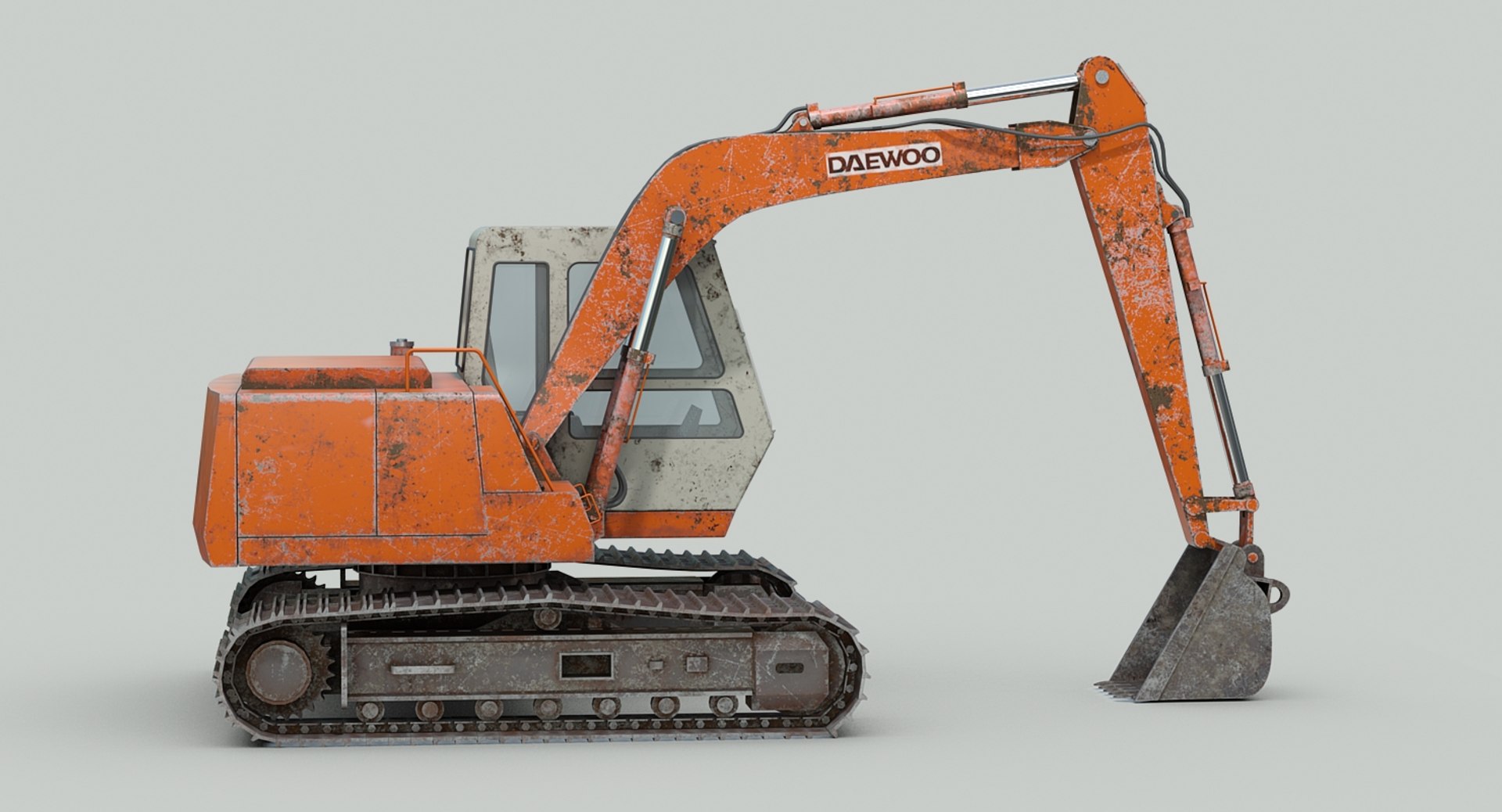 Daewoo Dh130 Excavator Model - TurboSquid 1276968