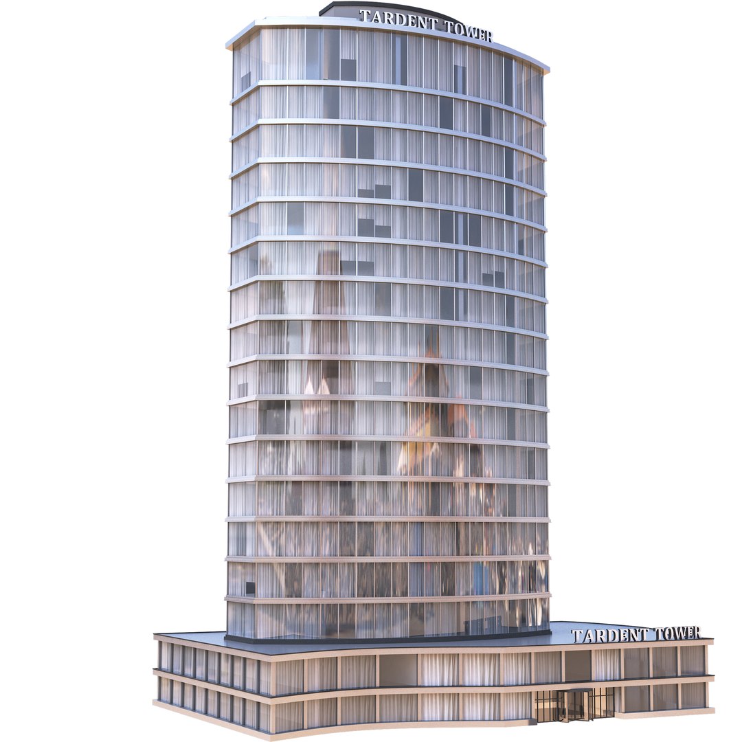 3D apartment building modern model - TurboSquid 1371819