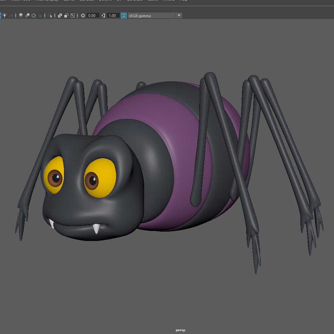 Spider Cartoon 3D Model - TurboSquid 1630058