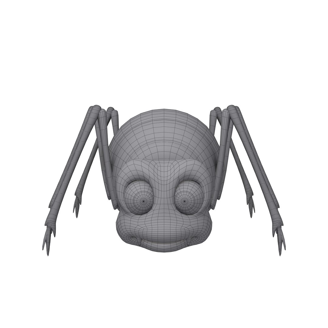 Spider Cartoon 3D Model - TurboSquid 1630058