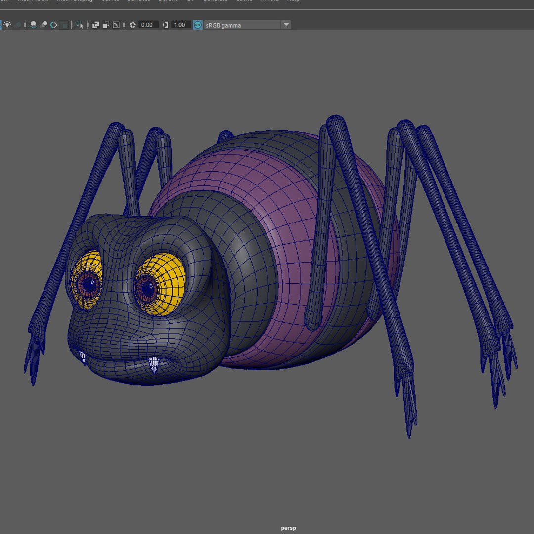 Spider Cartoon 3D Model - TurboSquid 1630058