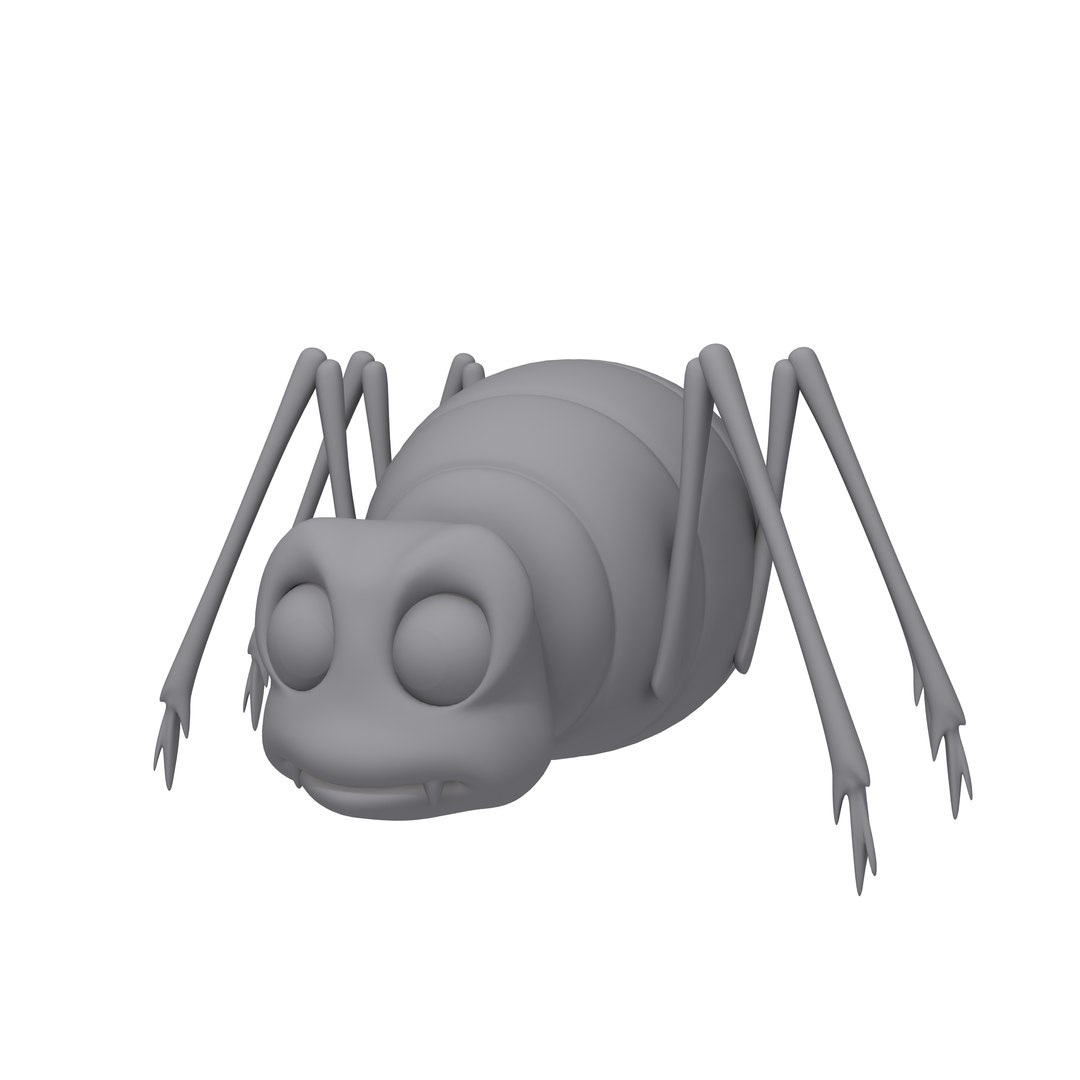 Spider Cartoon 3D Model - TurboSquid 1630058