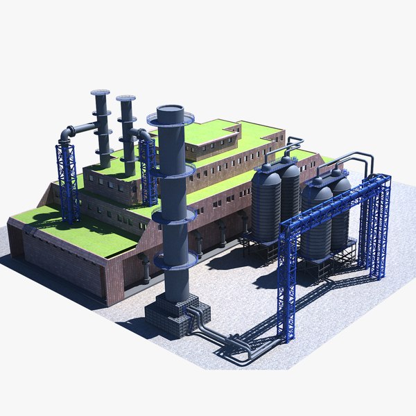 3D Factory Building 02 model - TurboSquid 2008872