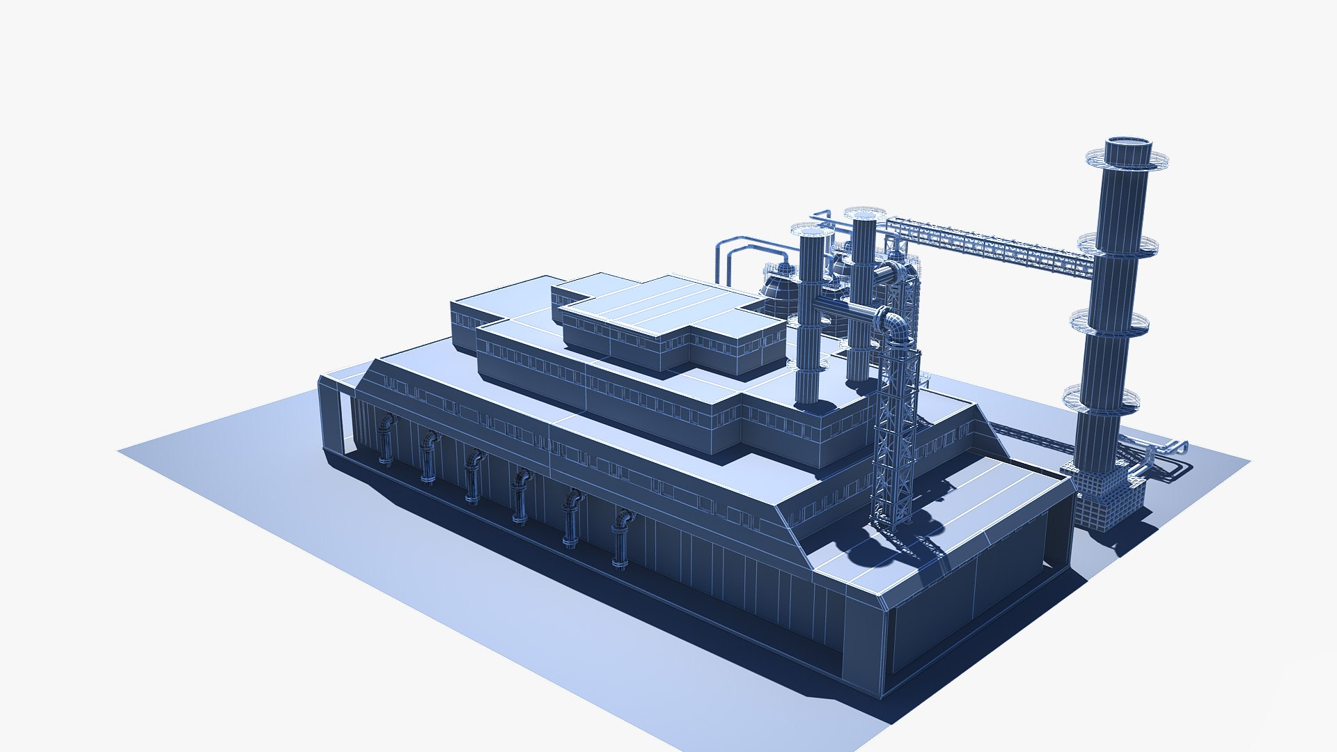 3D Factory Building 02 Model - TurboSquid 2008872