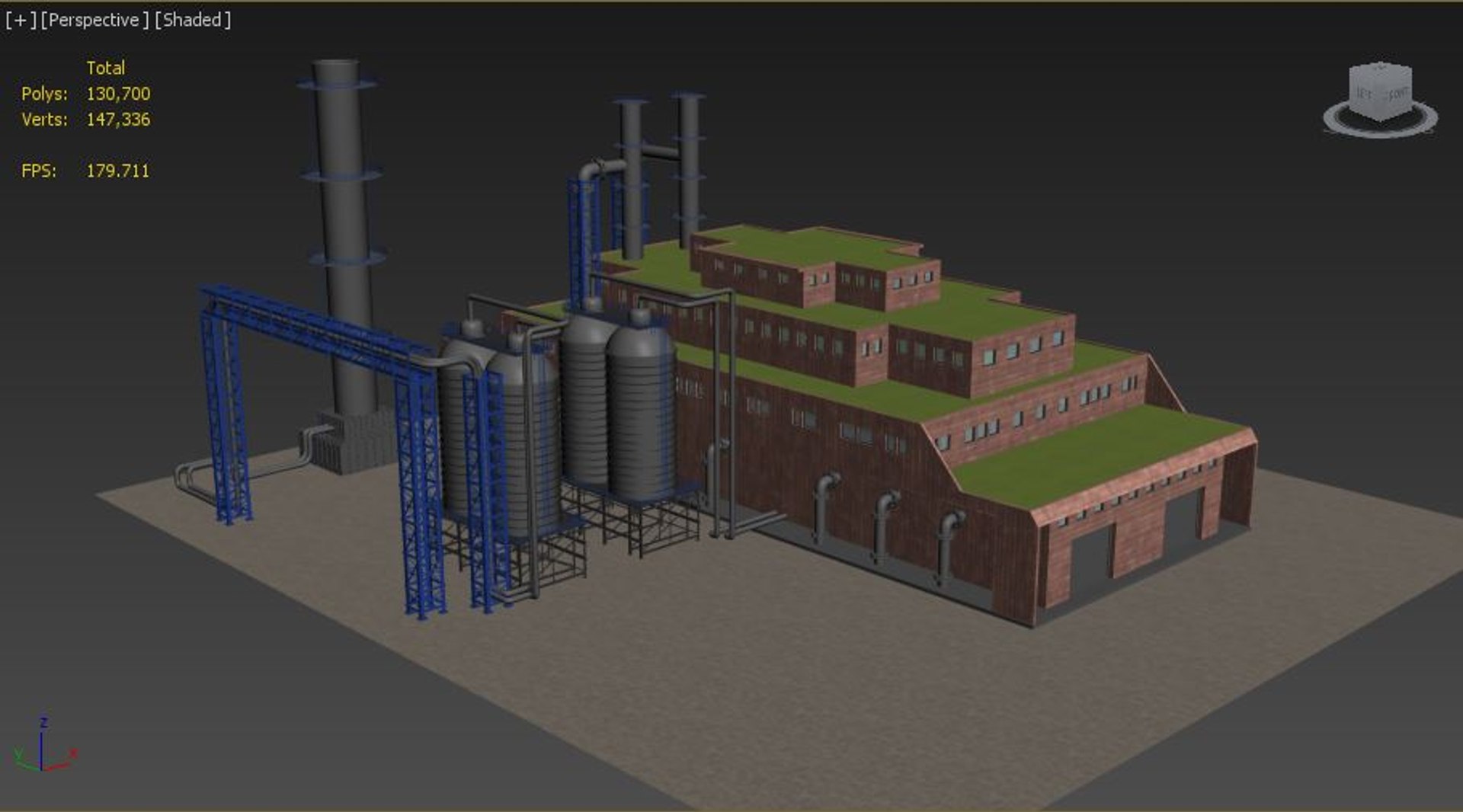 3D Factory Building 02 Model - TurboSquid 2008872