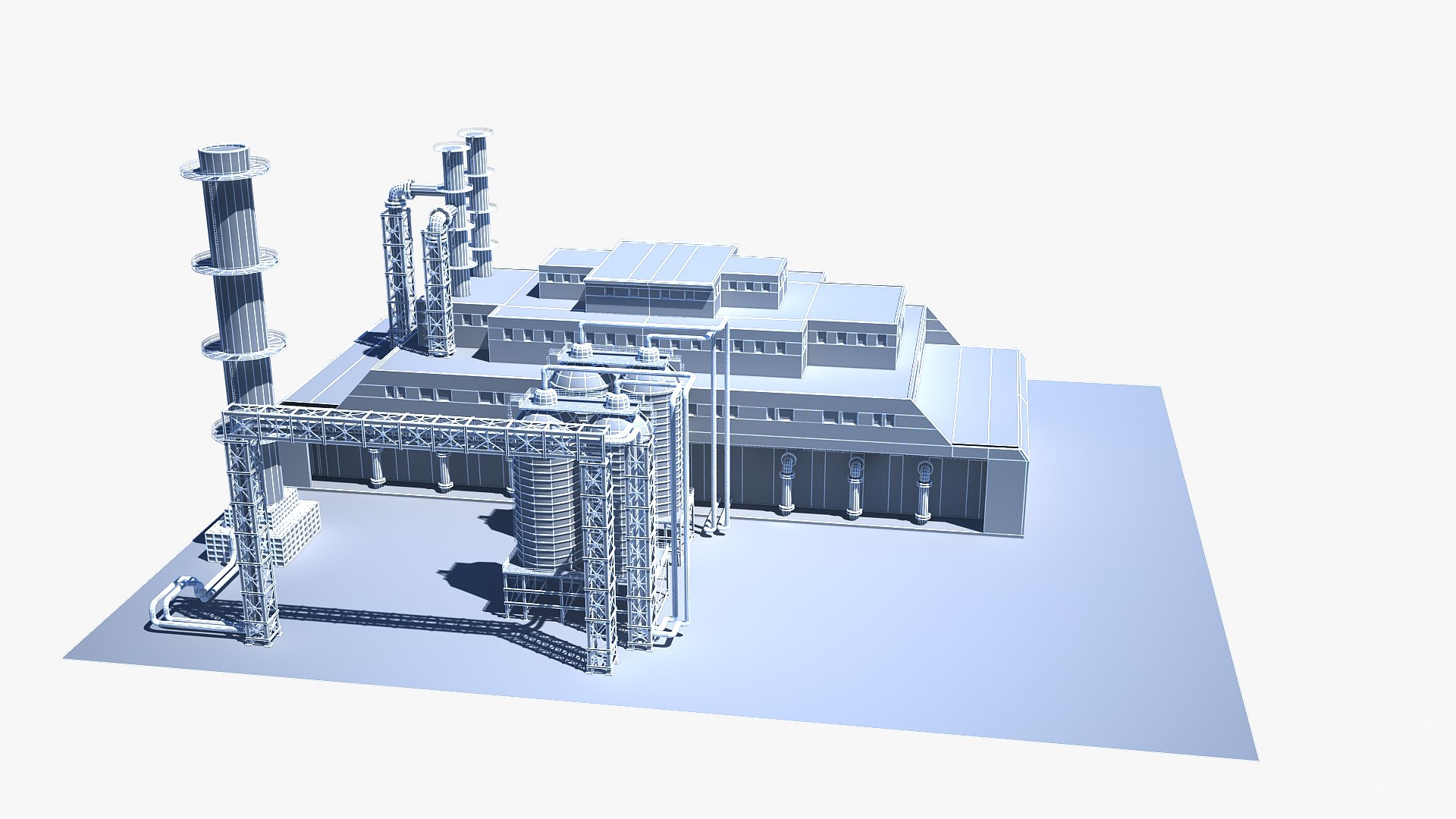 3D Factory Building 02 Model - TurboSquid 2008872