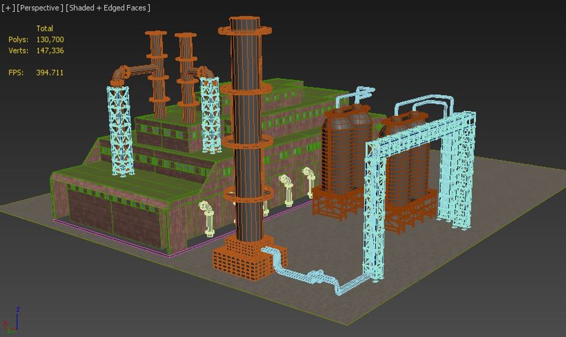 3D Factory Building 02 Model - TurboSquid 2008872