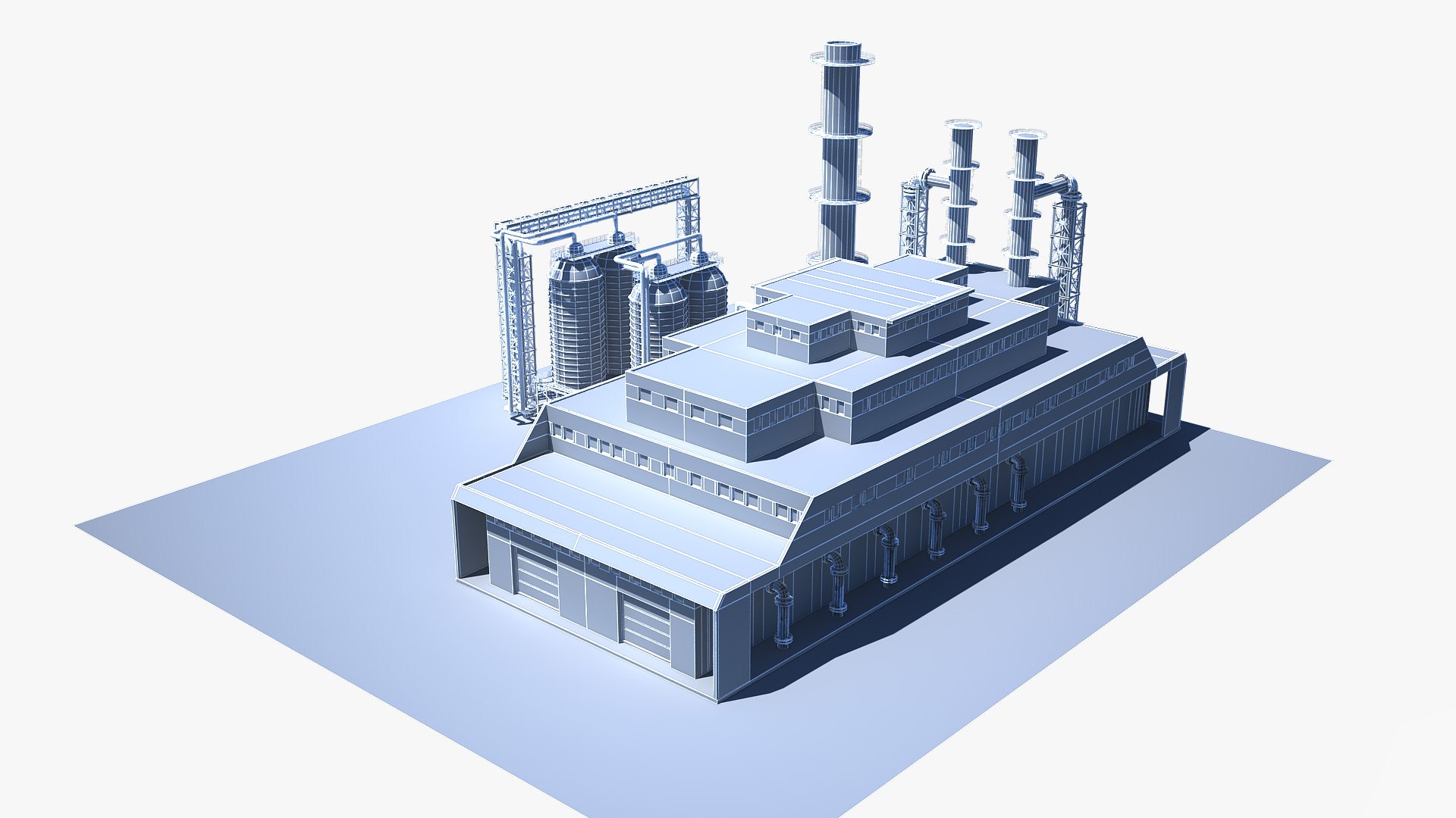 3D Factory Building 02 Model - TurboSquid 2008872
