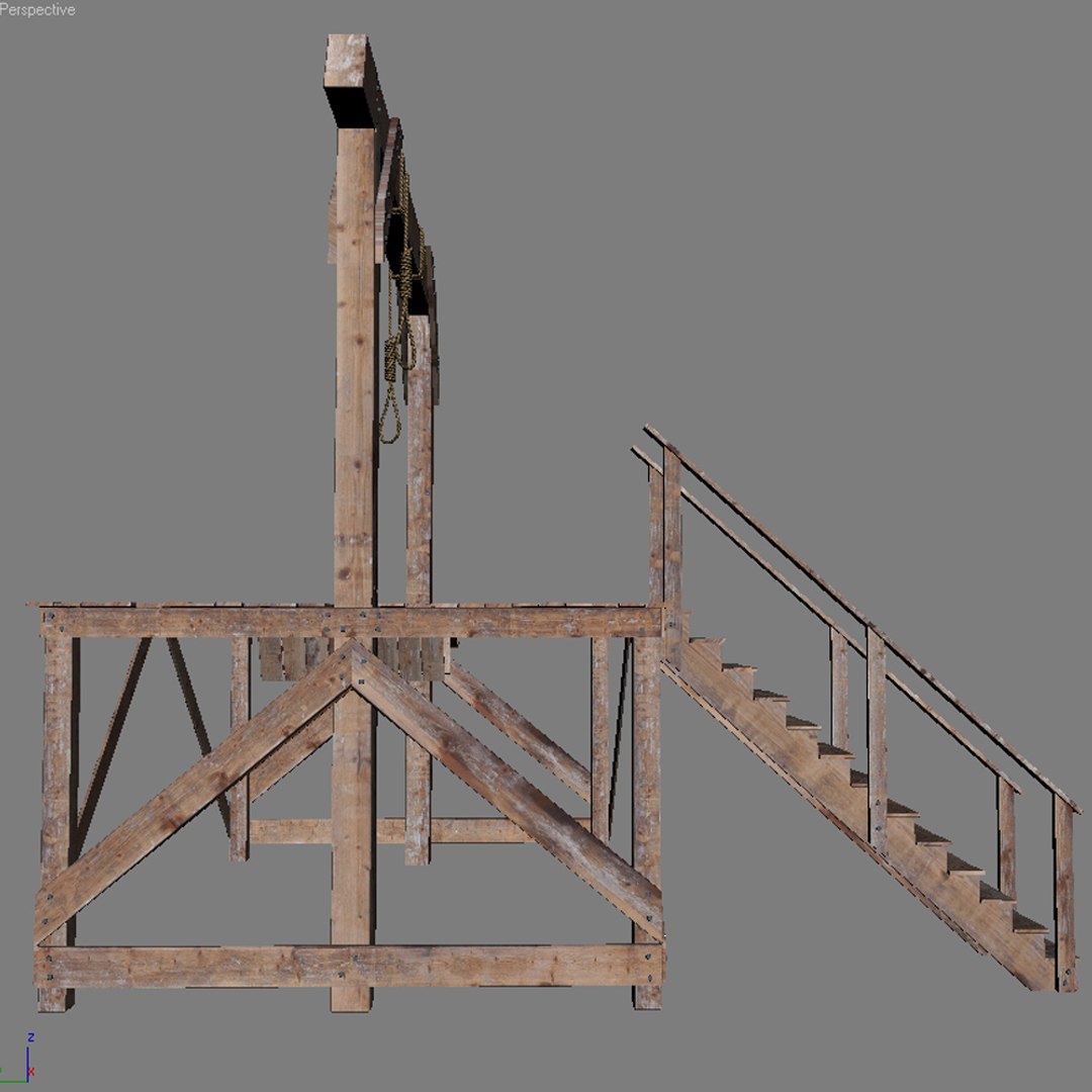 3d Hangman S Gallows Model