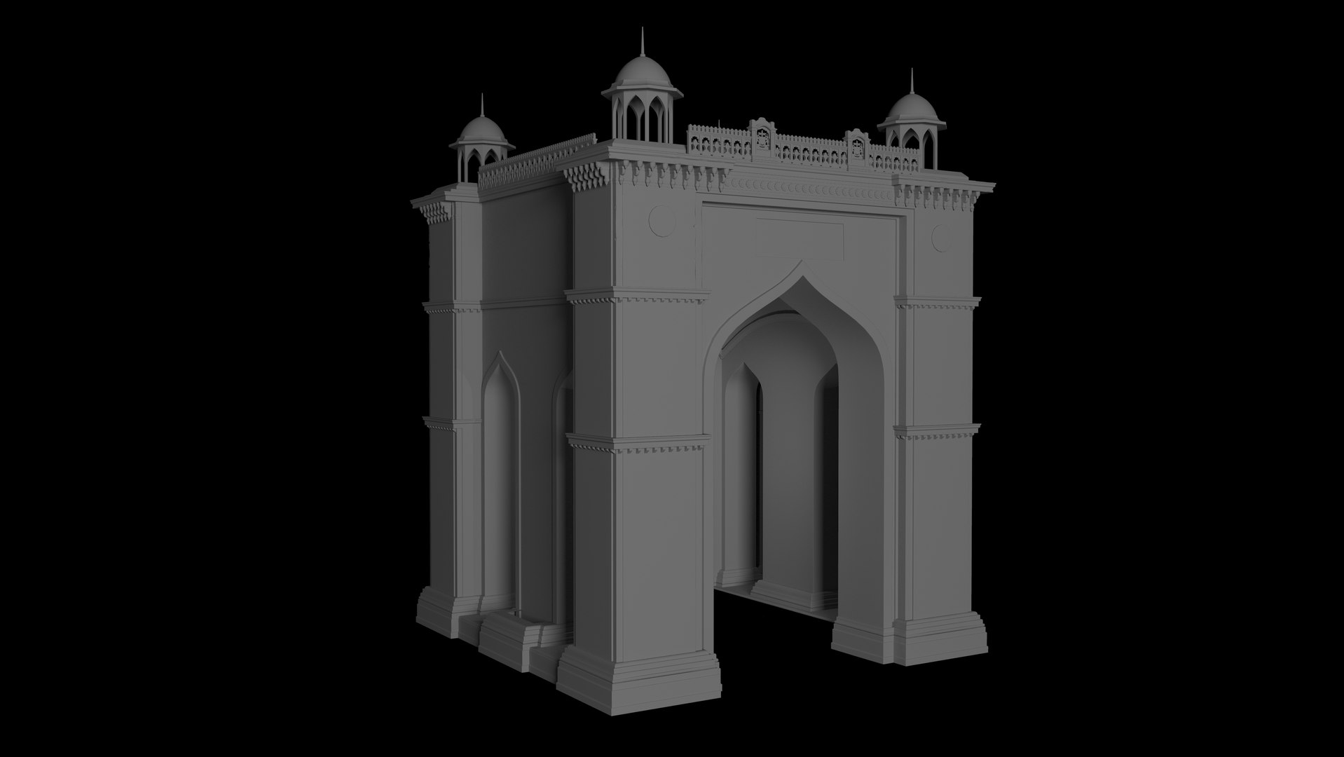 Combination india gate 3D model - TurboSquid 1404123