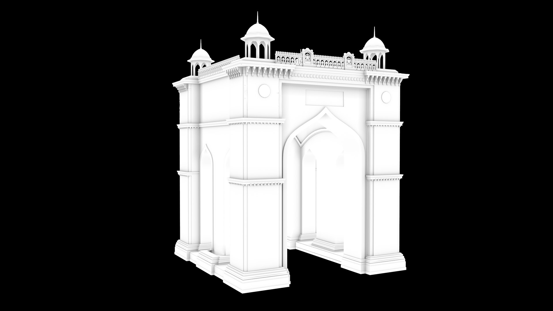 Combination india gate 3D model - TurboSquid 1404123