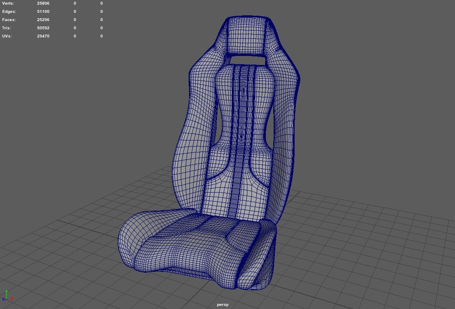 3D Car Seat Pack Model - TurboSquid 1804230