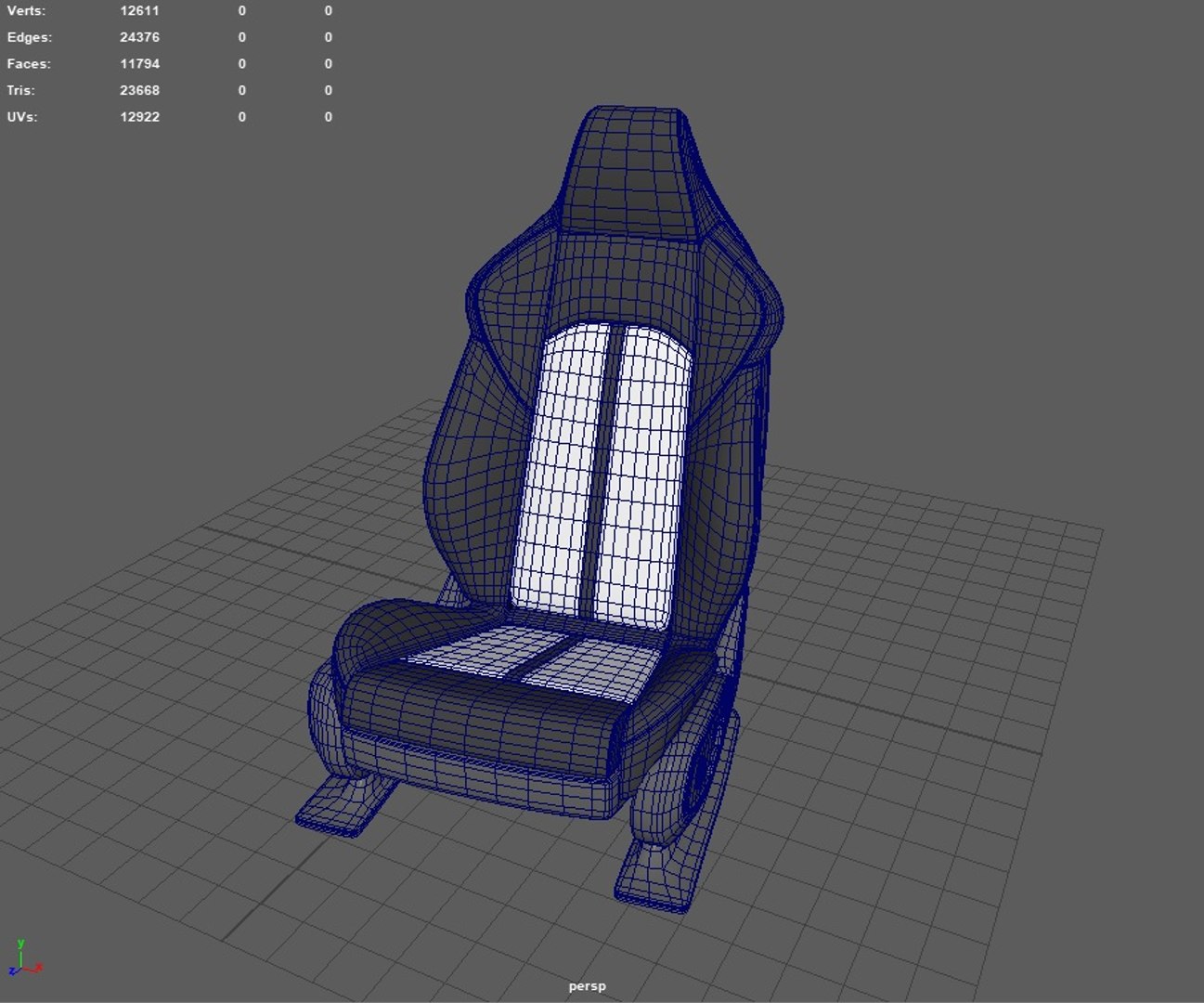3D Car Seat Pack Model - TurboSquid 1804230