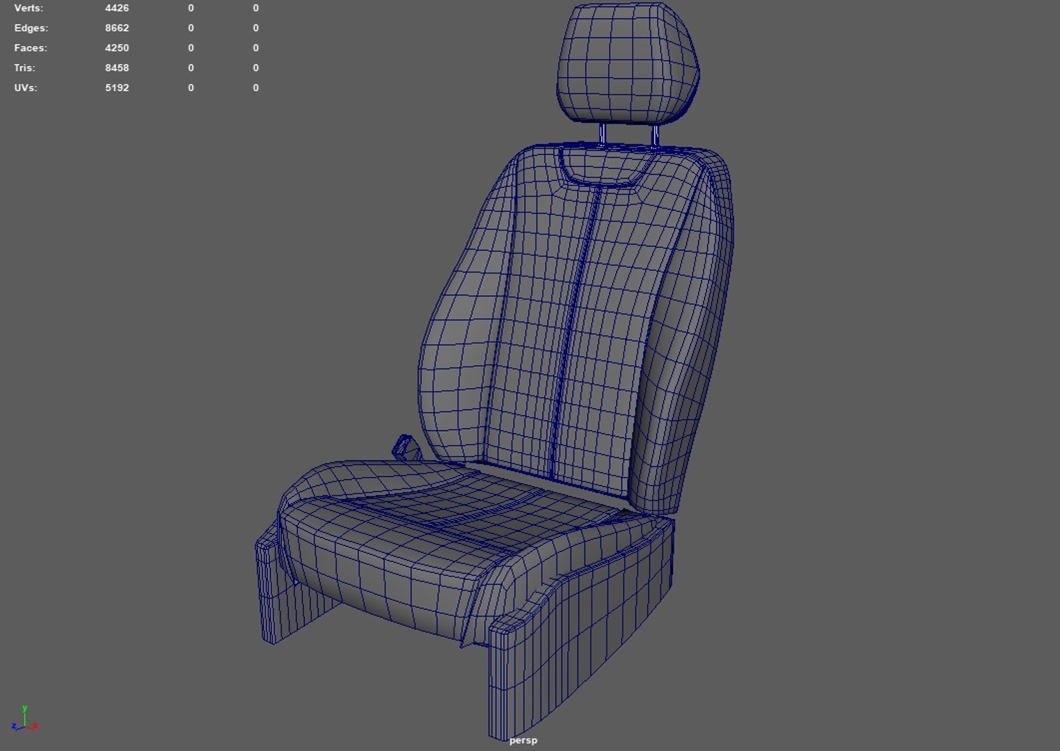 3D Car Seat Pack Model - TurboSquid 1804230