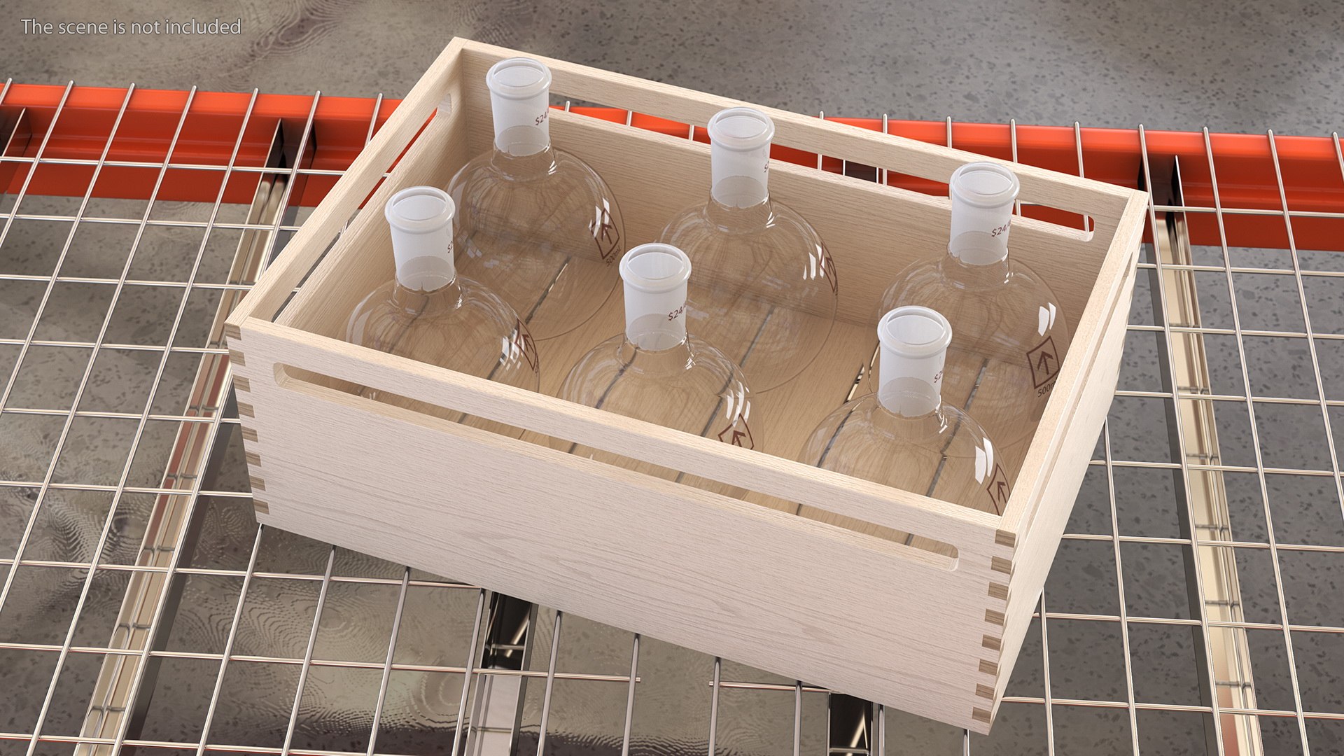 3D Stacking Crate With Flasks - TurboSquid 1925363