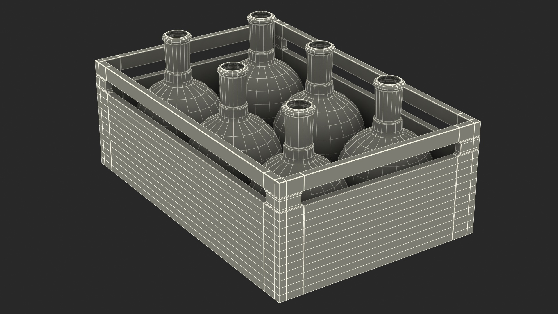 3D Stacking Crate With Flasks - TurboSquid 1925363