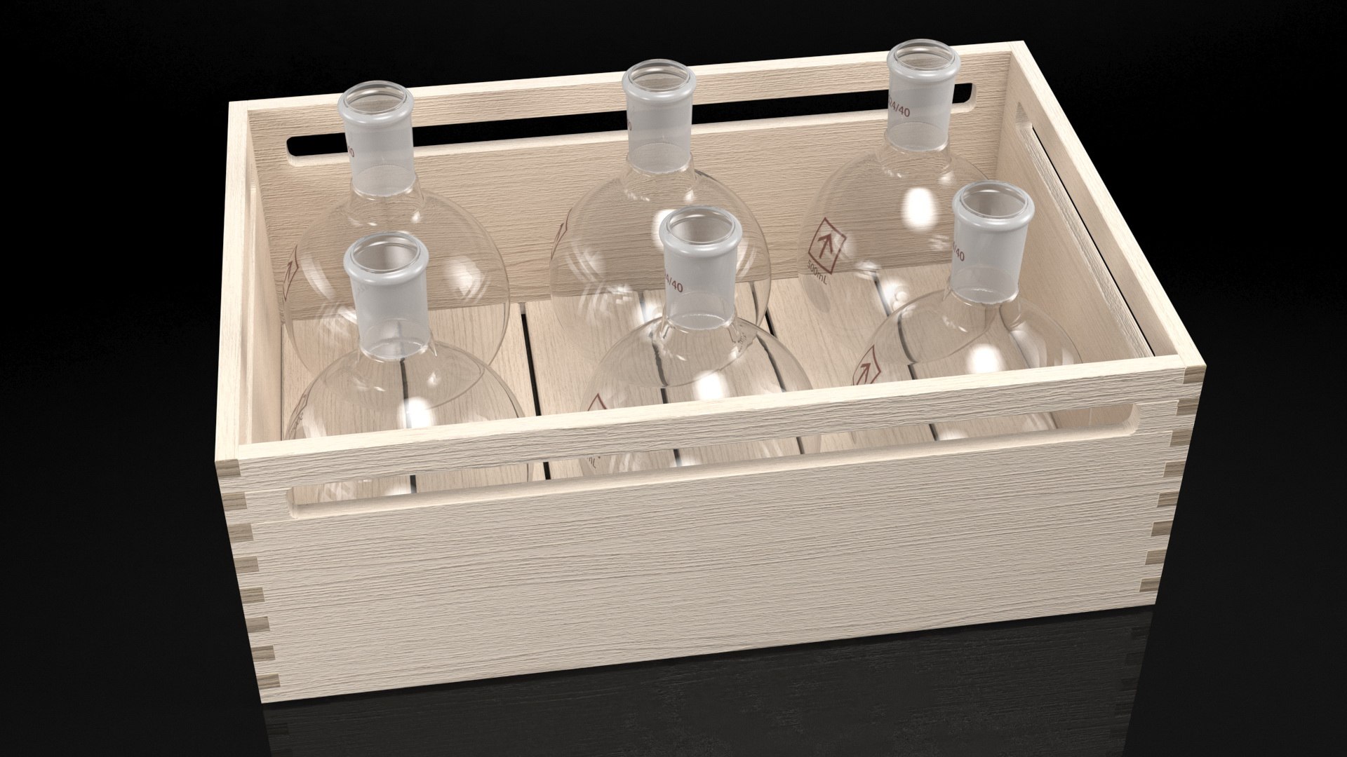 3D Stacking Crate With Flasks - TurboSquid 1925363