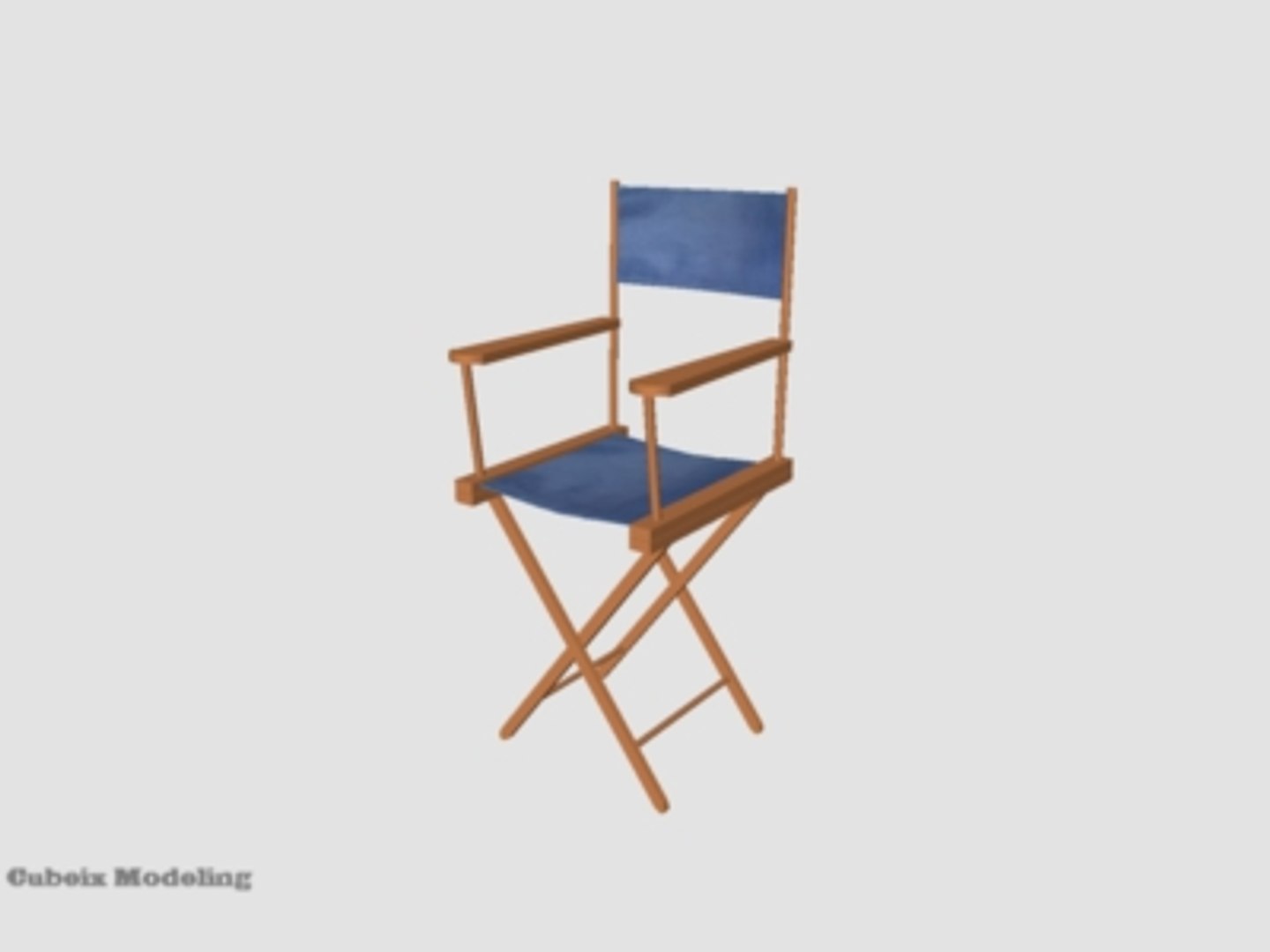Free Directors Chair 3d Model
