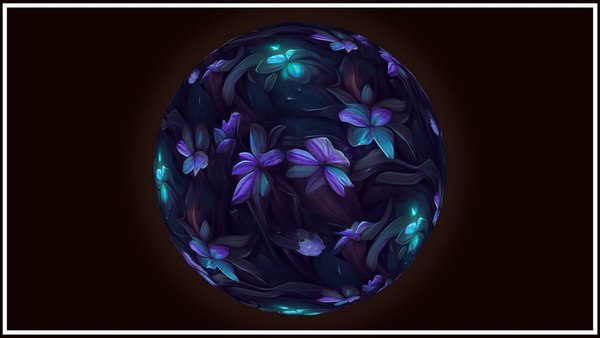3D model Flowers - Dark Forest - 20 TEXTURES - Hand painted Tileable ...