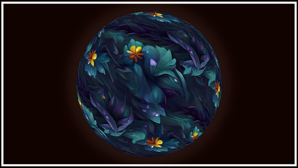 3D model Flowers - Dark Forest - 20 TEXTURES - Hand painted Tileable ...
