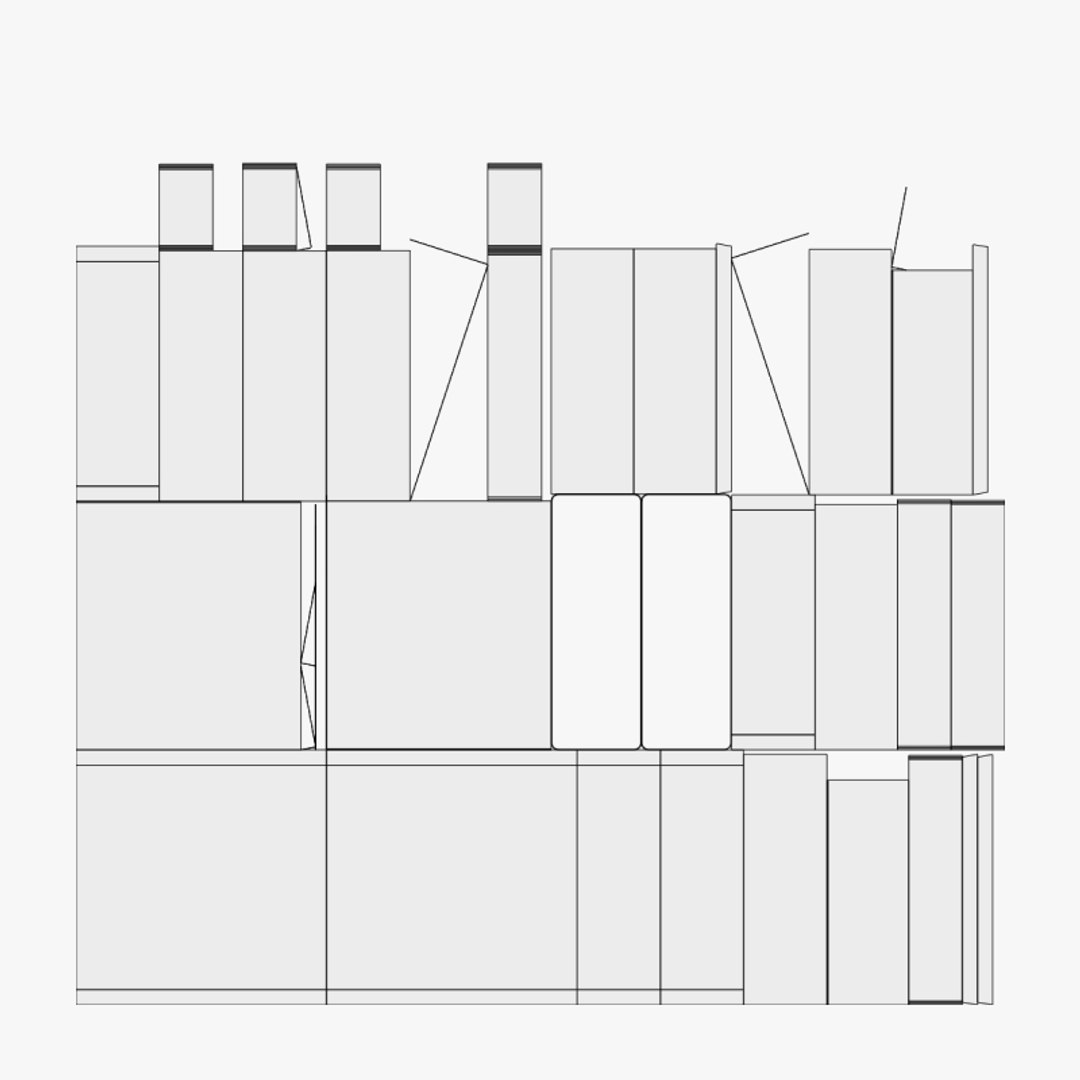 3D Basic Box Label Package - Geometry Only No Textures No Materials ...