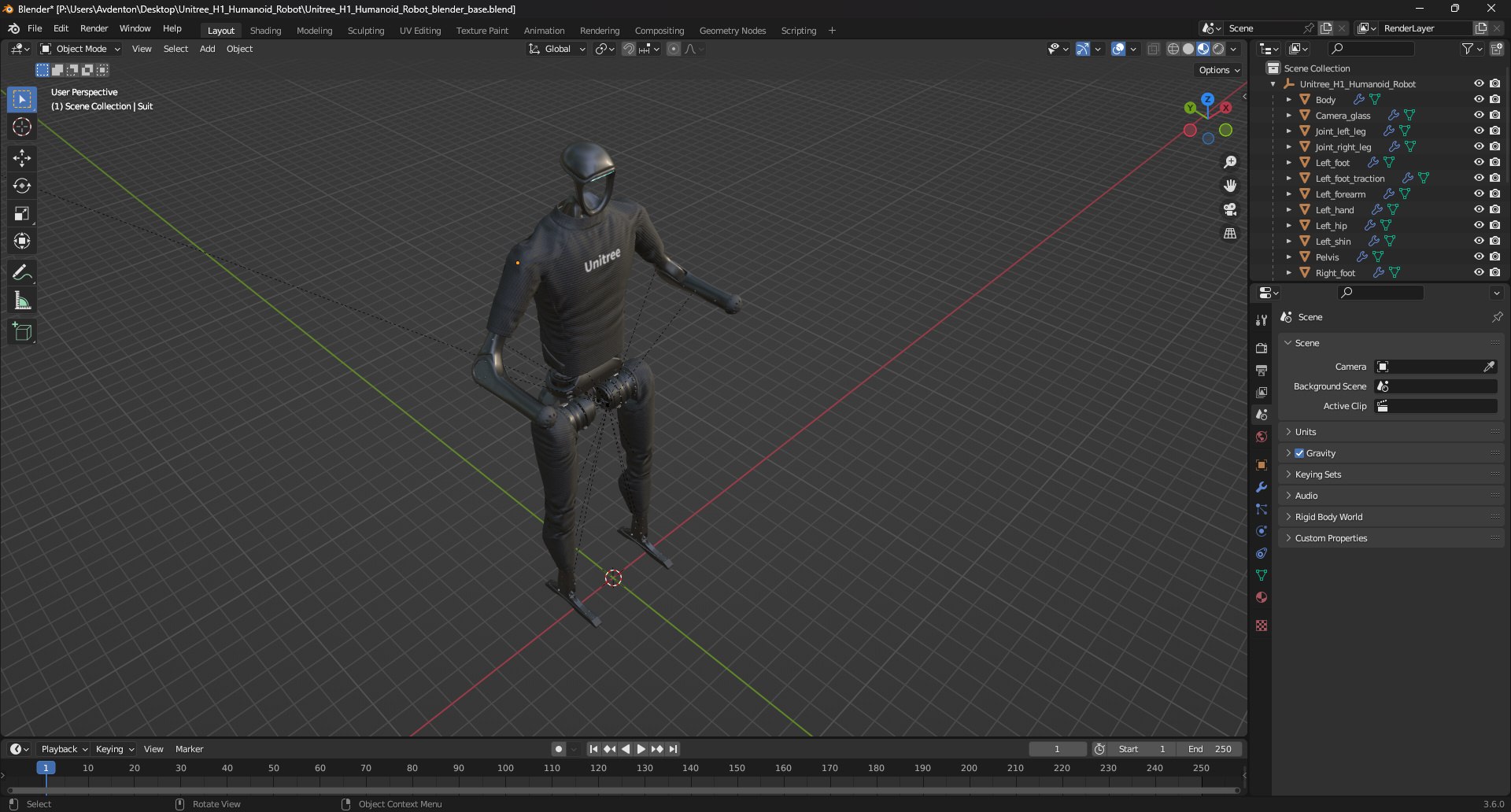 Unitree H1 Humanoid Robot 3D Model - TurboSquid 2320283