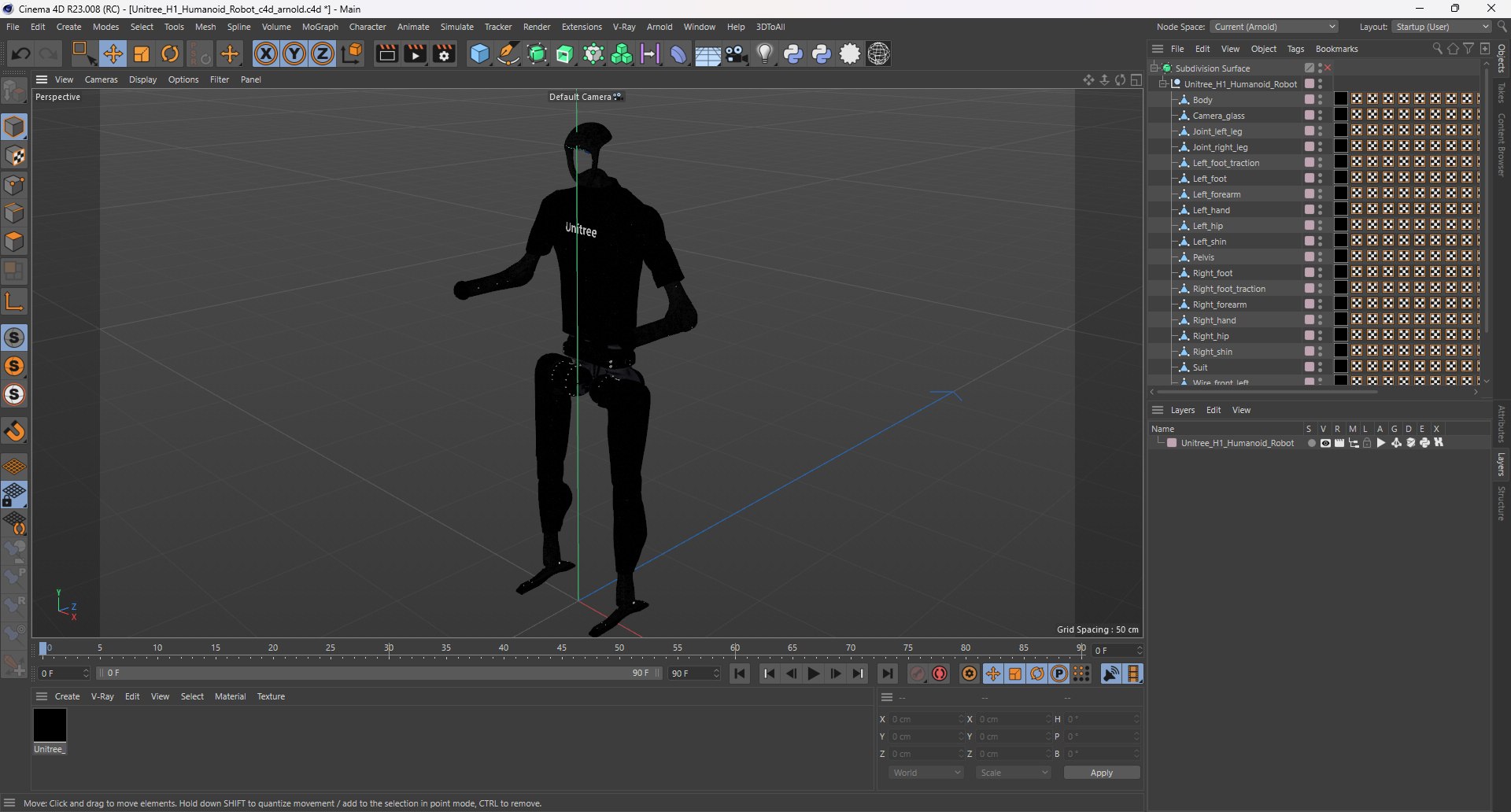 Unitree H1 Humanoid Robot 3D Model - TurboSquid 2320283