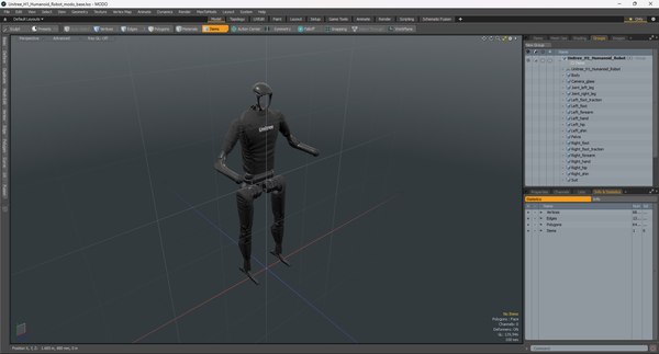 Unitree H1人形机器人3D模型 - TurboSquid 2320283