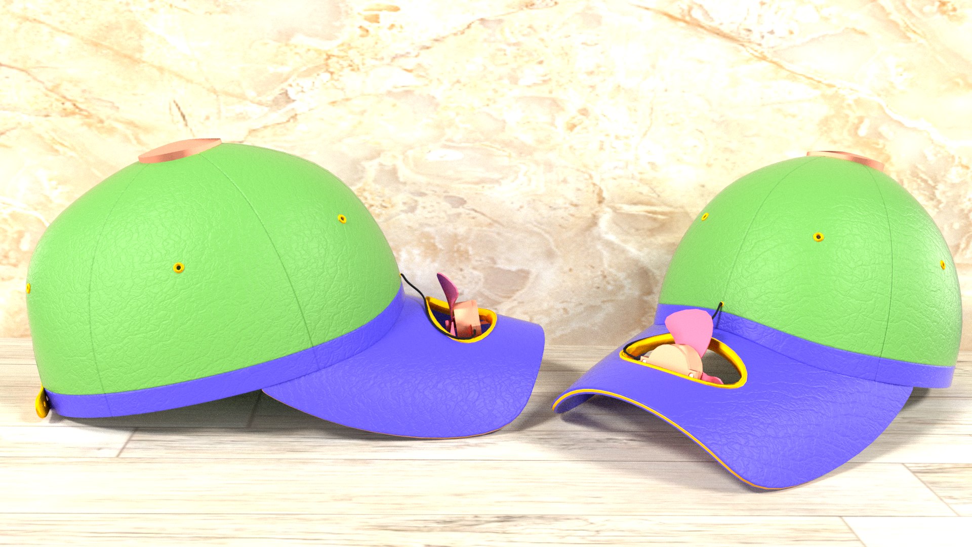 3D Cap with fan - TurboSquid 1771514