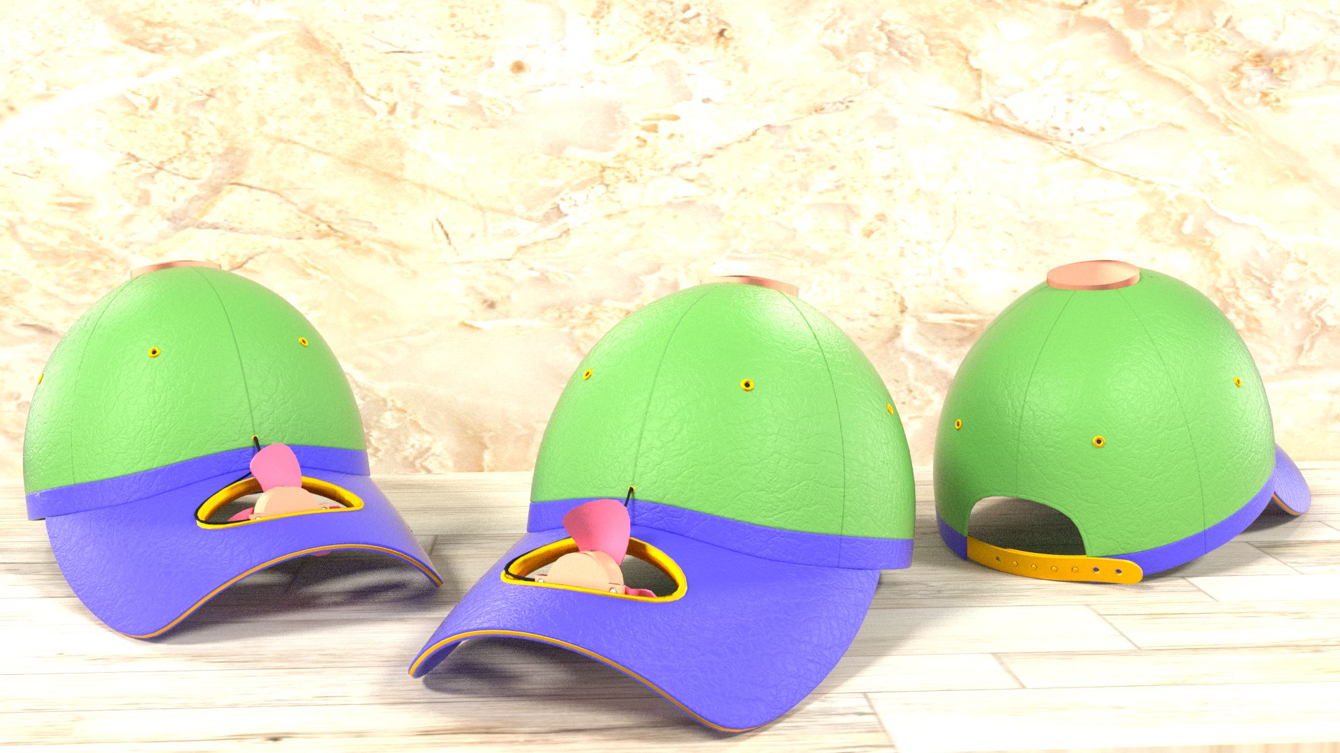 3D Cap with fan - TurboSquid 1771514
