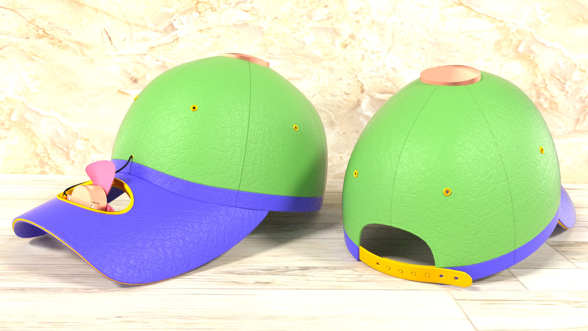 3D Cap with fan - TurboSquid 1771514