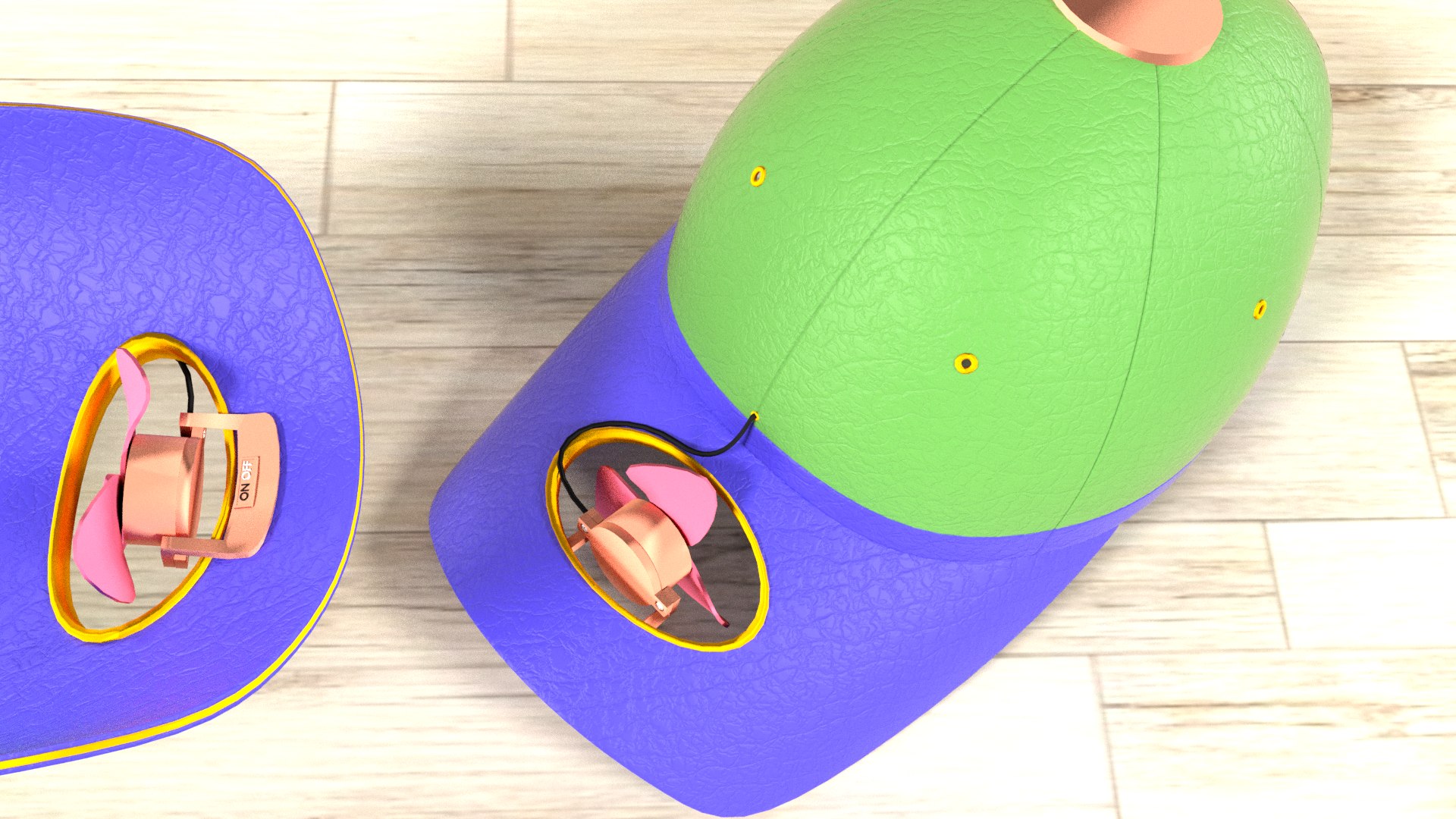3D Cap with fan - TurboSquid 1771514