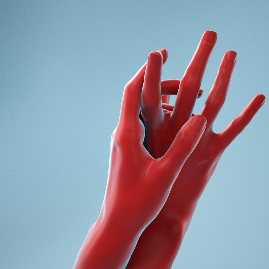 3D Female Hand - TurboSquid 1451723