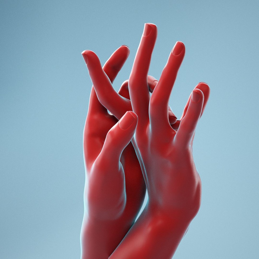 3D Female Hand - TurboSquid 1451723