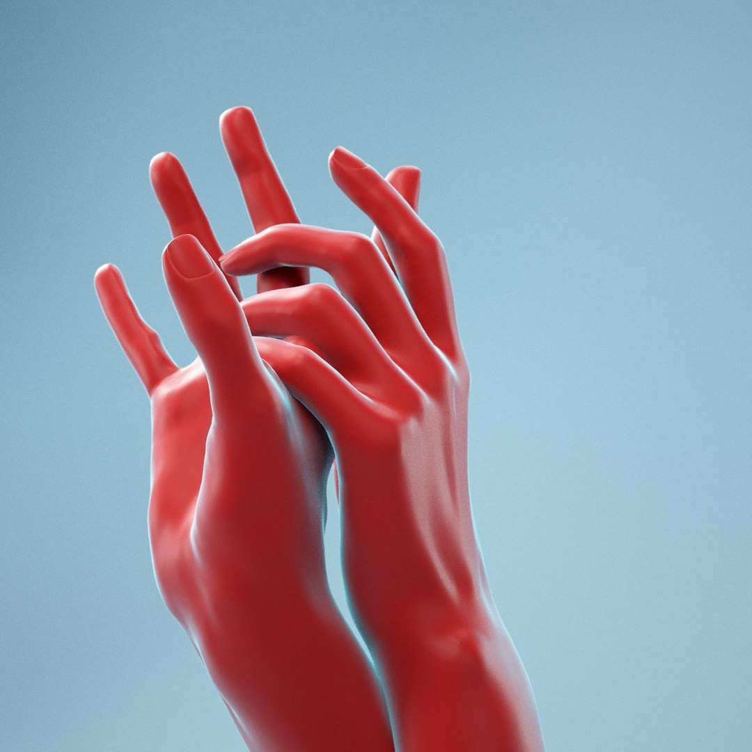 3D Female Hand - TurboSquid 1451723