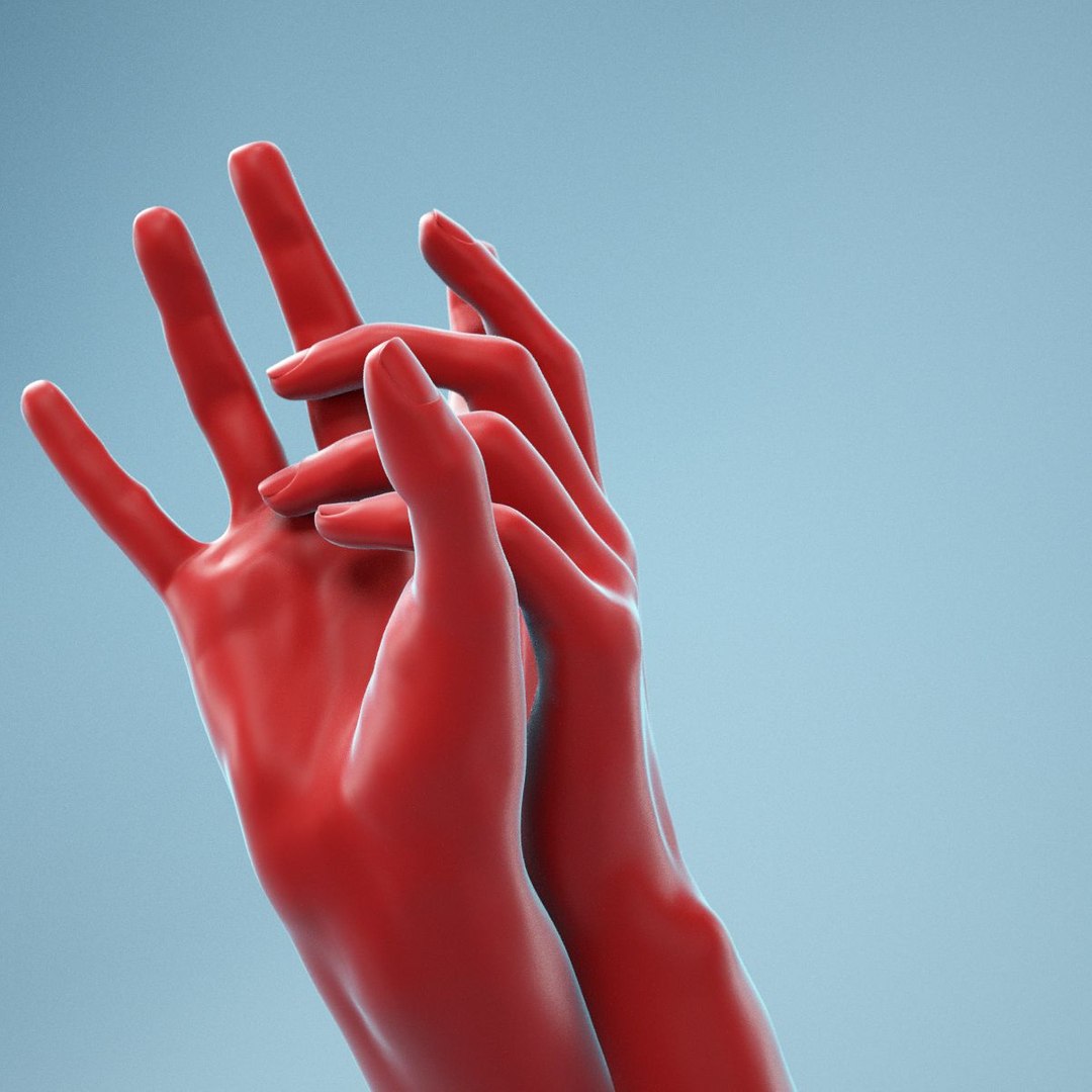 3D Female Hand - TurboSquid 1451723