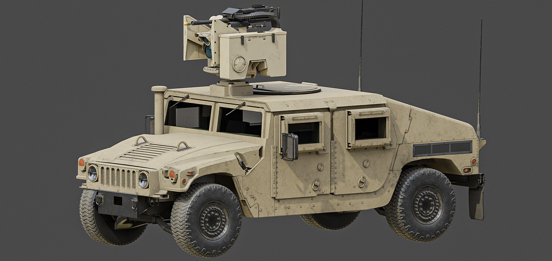 3D Humvee Crows - TurboSquid 1657517