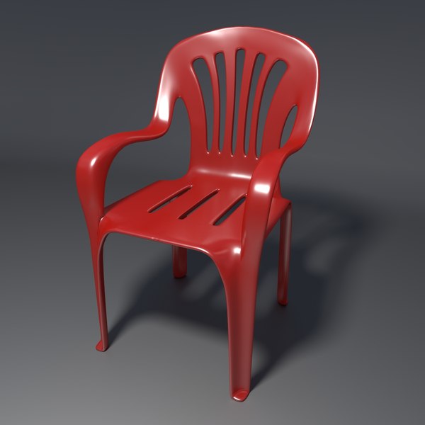 3d model plastic chair
