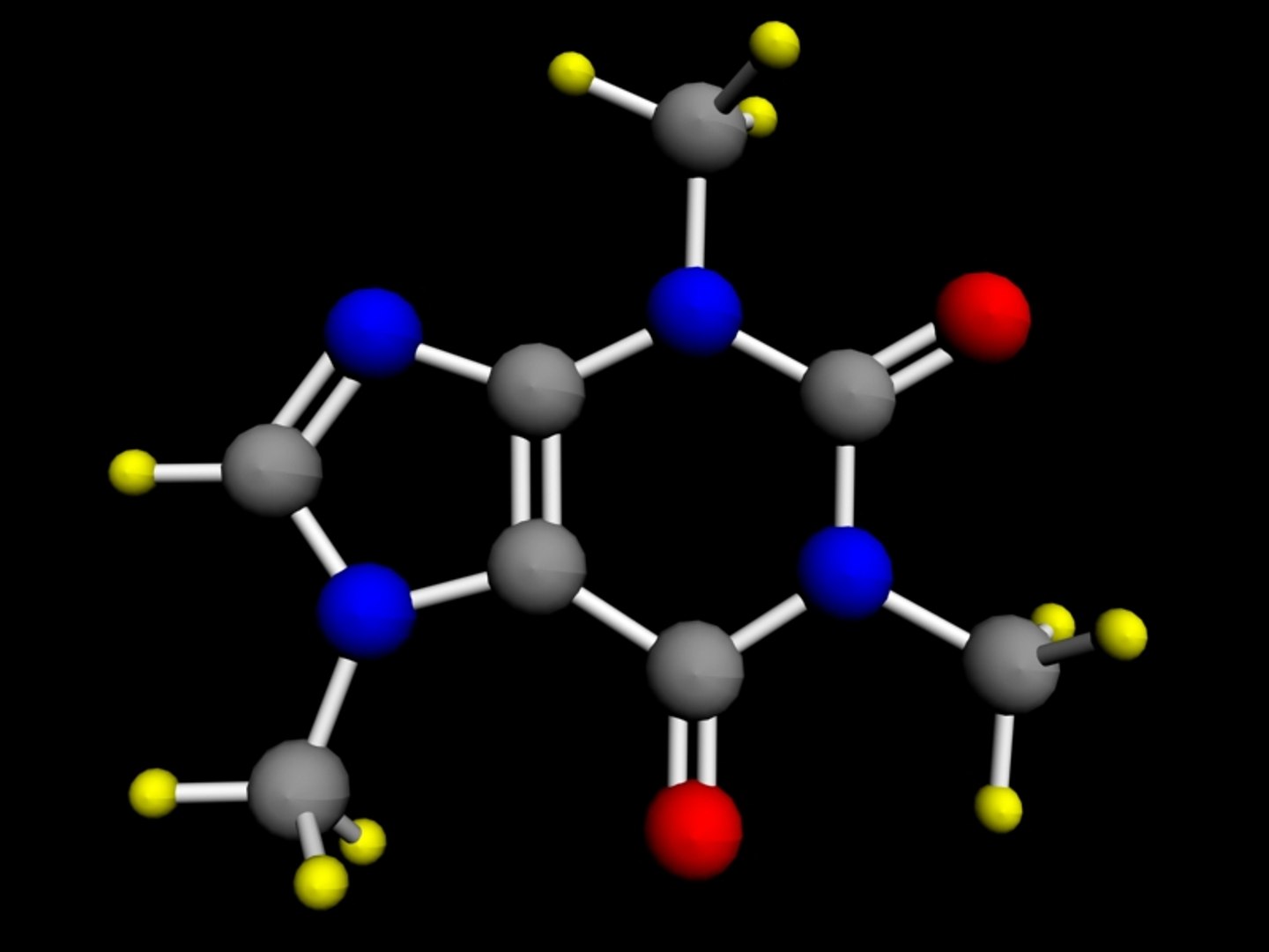 3ds Max Molecule Caffeine