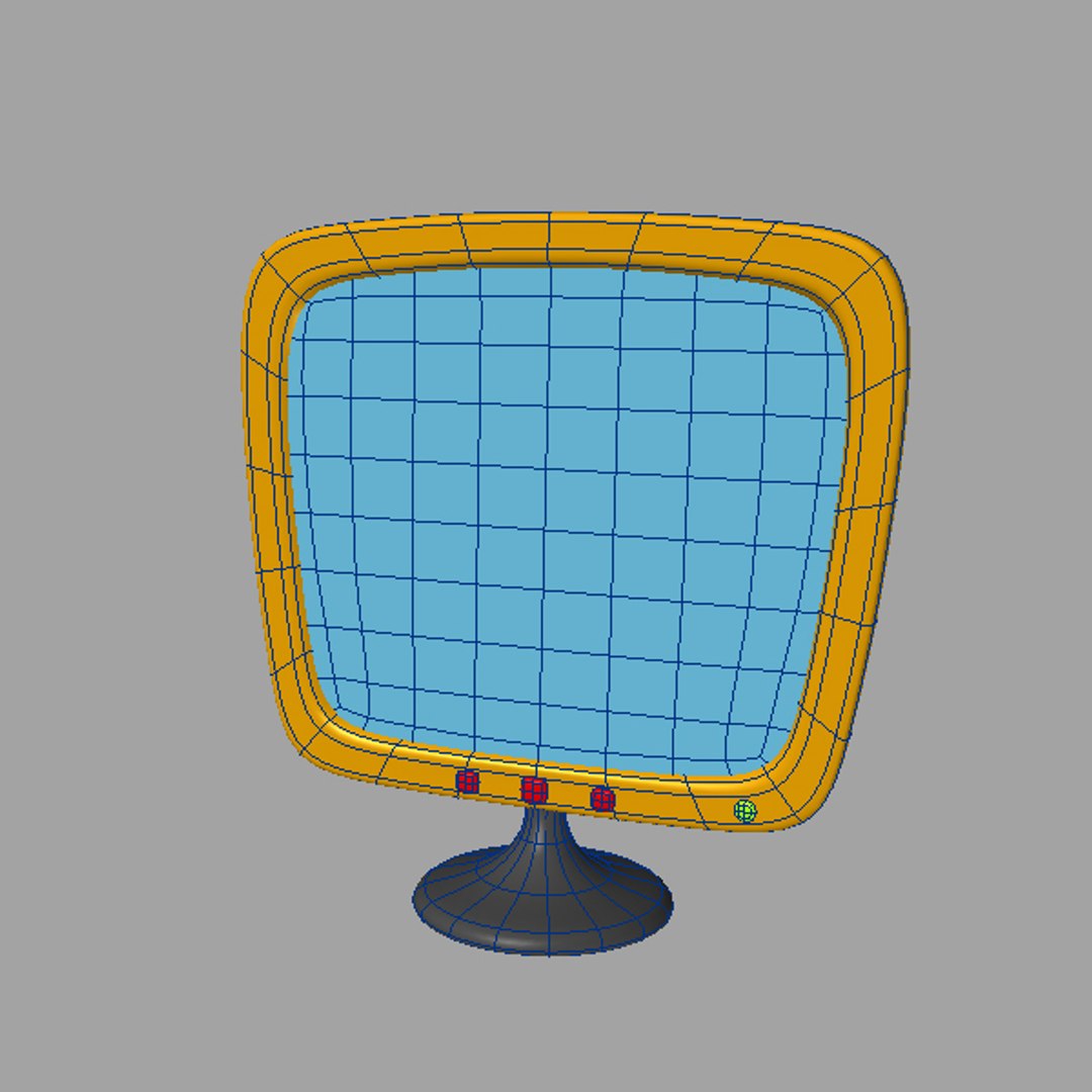 3D Model Cartoon Monitor - TurboSquid 1340847