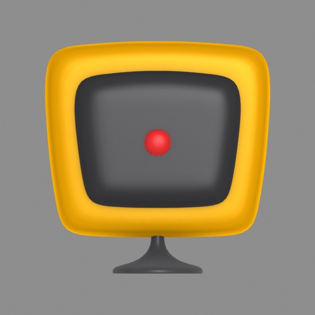 3D Model Cartoon Monitor - TurboSquid 1340847